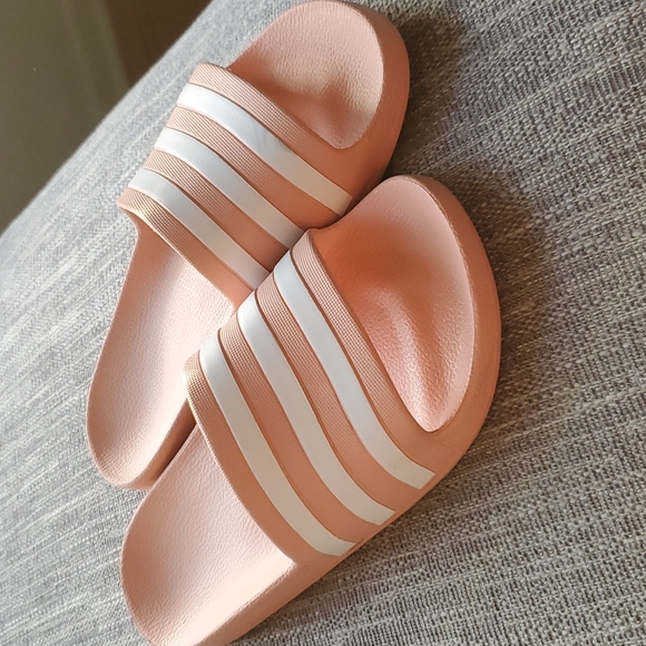 adidas | Shoes | Adidas Pink Slides | Poshmark